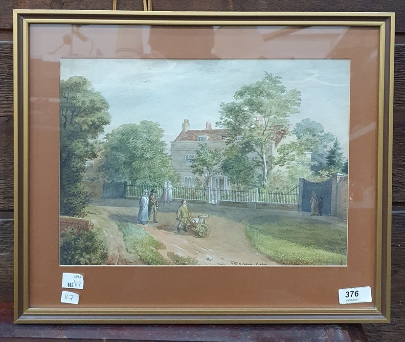 George Scharf | figures on a path before (1828) | MutualArt