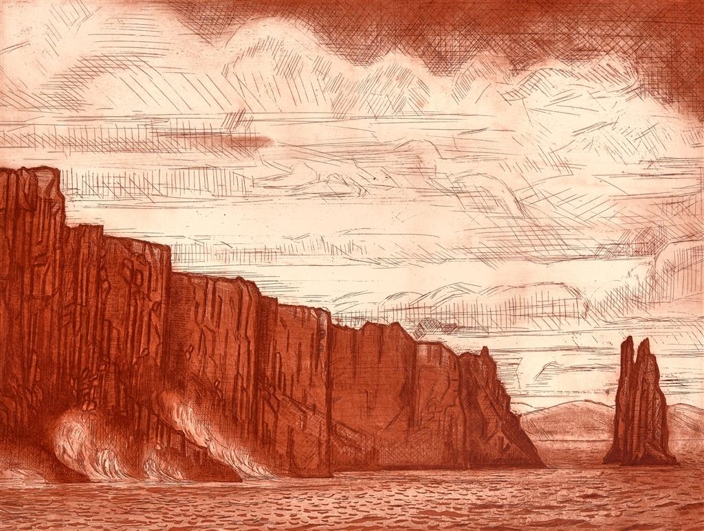 Jeff Makin | Cape Pillar - Rouge | MutualArt