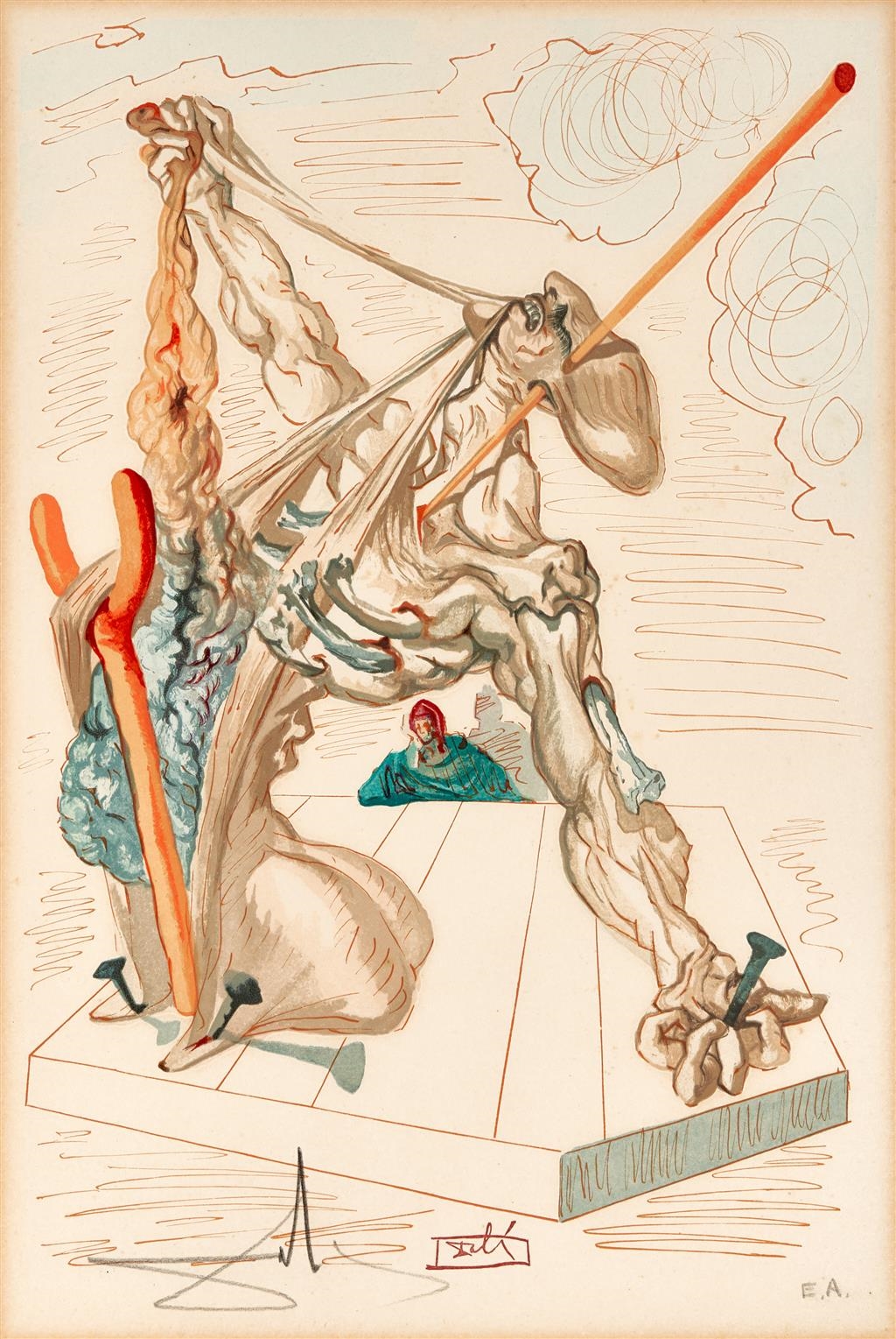 Salvador Dalí | Les Falsifcation - Inferno Canto 28 from The Divine ...
