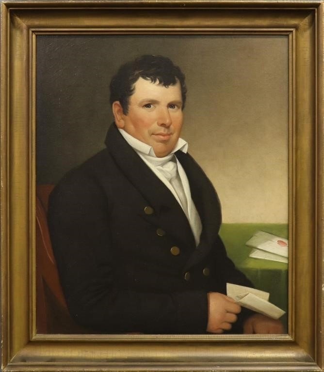 Cephas Thompson | Portrait of a Man (Circa 1830) | MutualArt