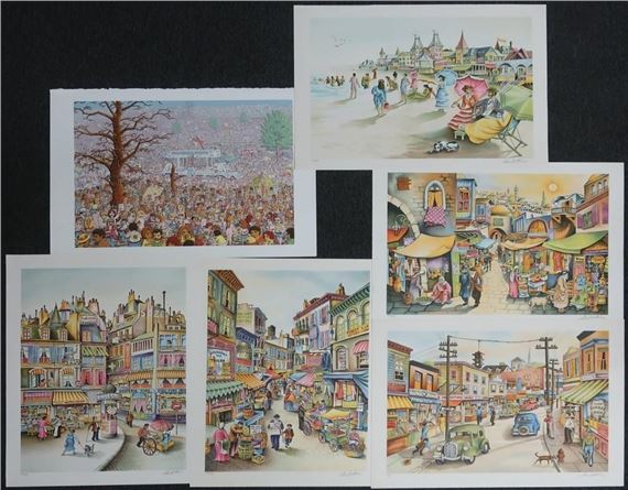 Ernest Ruckle | Five Ari Gradus Lithographs + One by | MutualArt