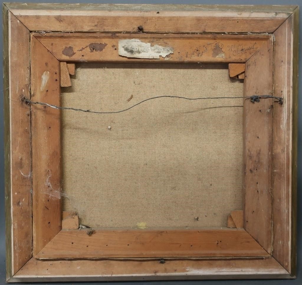 Nina Mason Booth | Oil on Canvas a Cabin in Spring | MutualArt