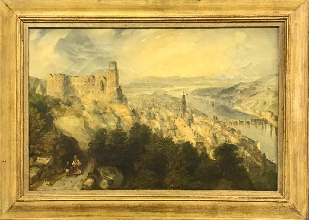 James Baker Pyne | Oil on Canvas of Heidelberg (1937) | MutualArt