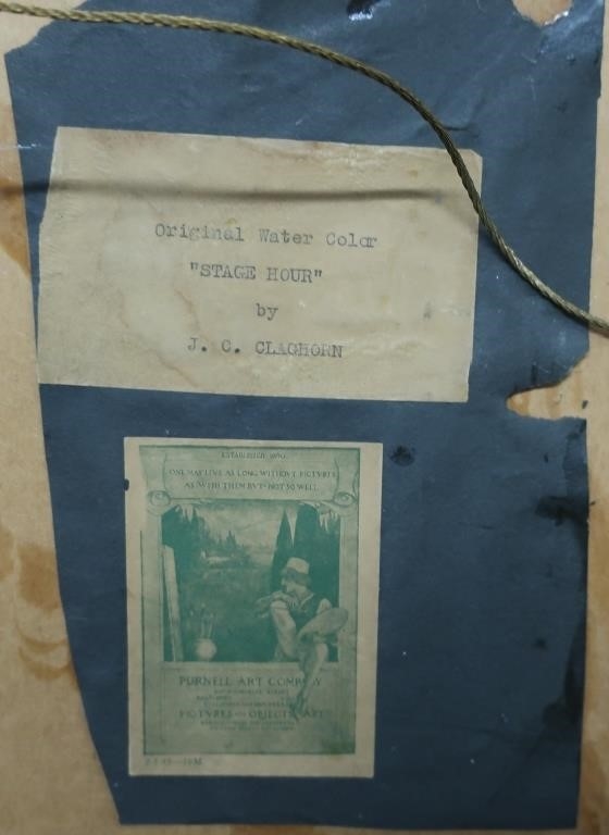 Joseph Conover Claghorn | Watercolor Snow Scene | MutualArt