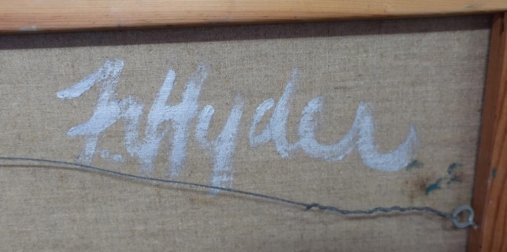 Frank Hyder | Oil on Canvas Beach Scene | MutualArt