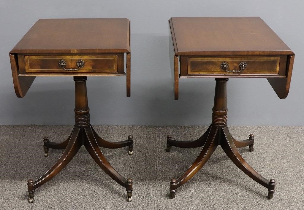Kittinger | Pair of Pembroke Mahogany Tables | MutualArt