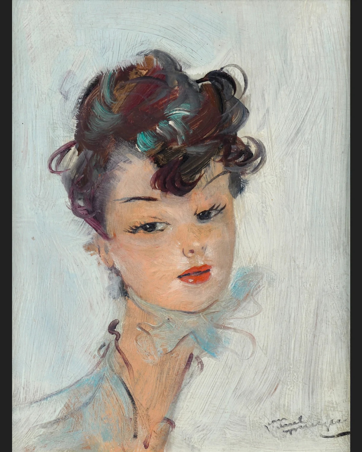 Jean-Gabriel Domergue | PORTRAIT DE NANE | MutualArt
