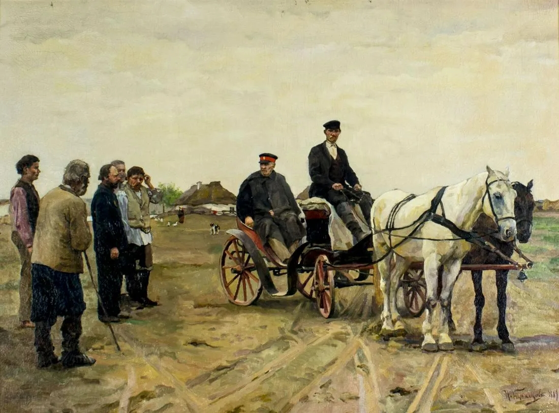 Nikolai Dmitrievich Kuznetsov | Russian Country Scene | MutualArt