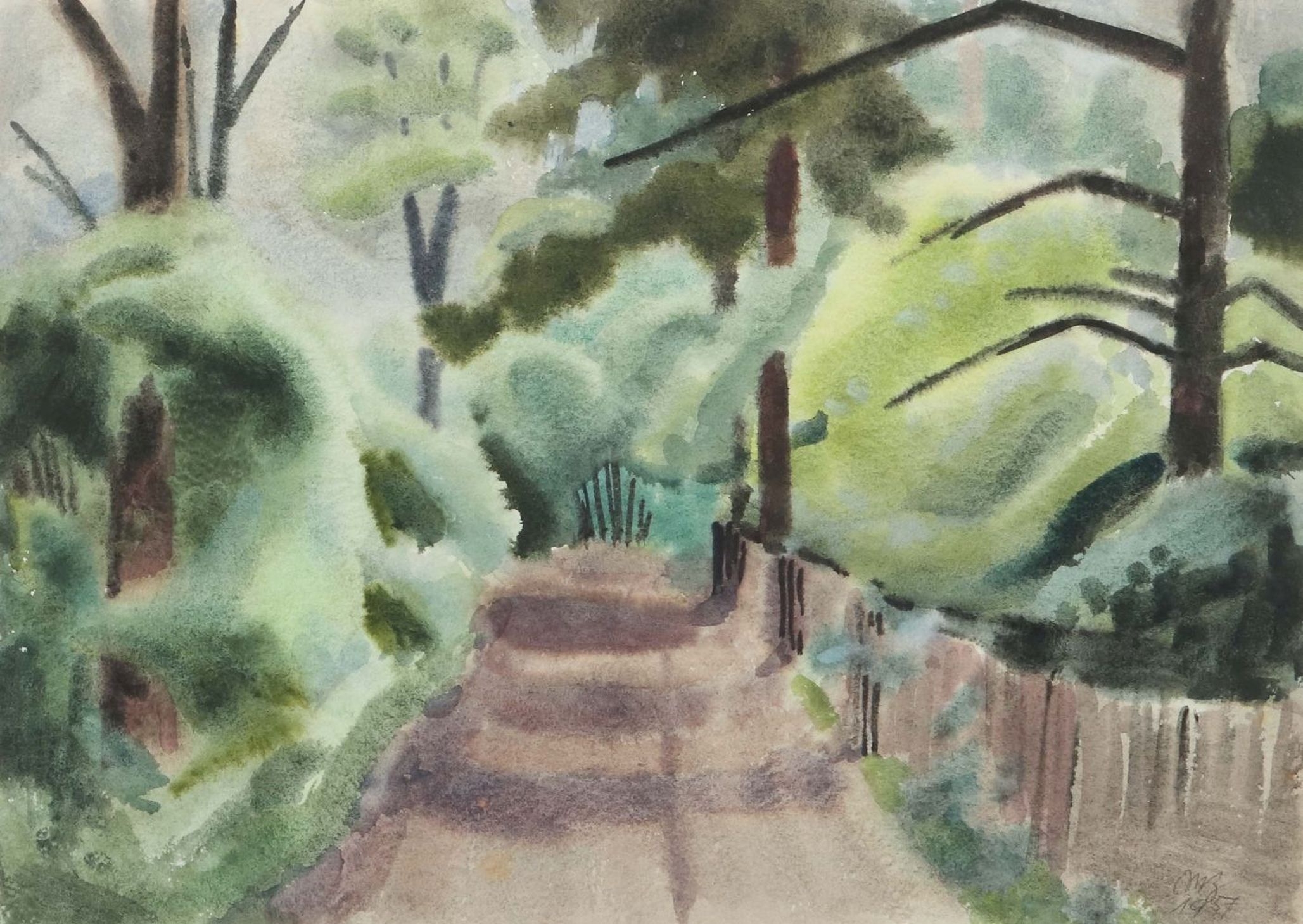 Fritz Ketz | Allee (1957) | MutualArt