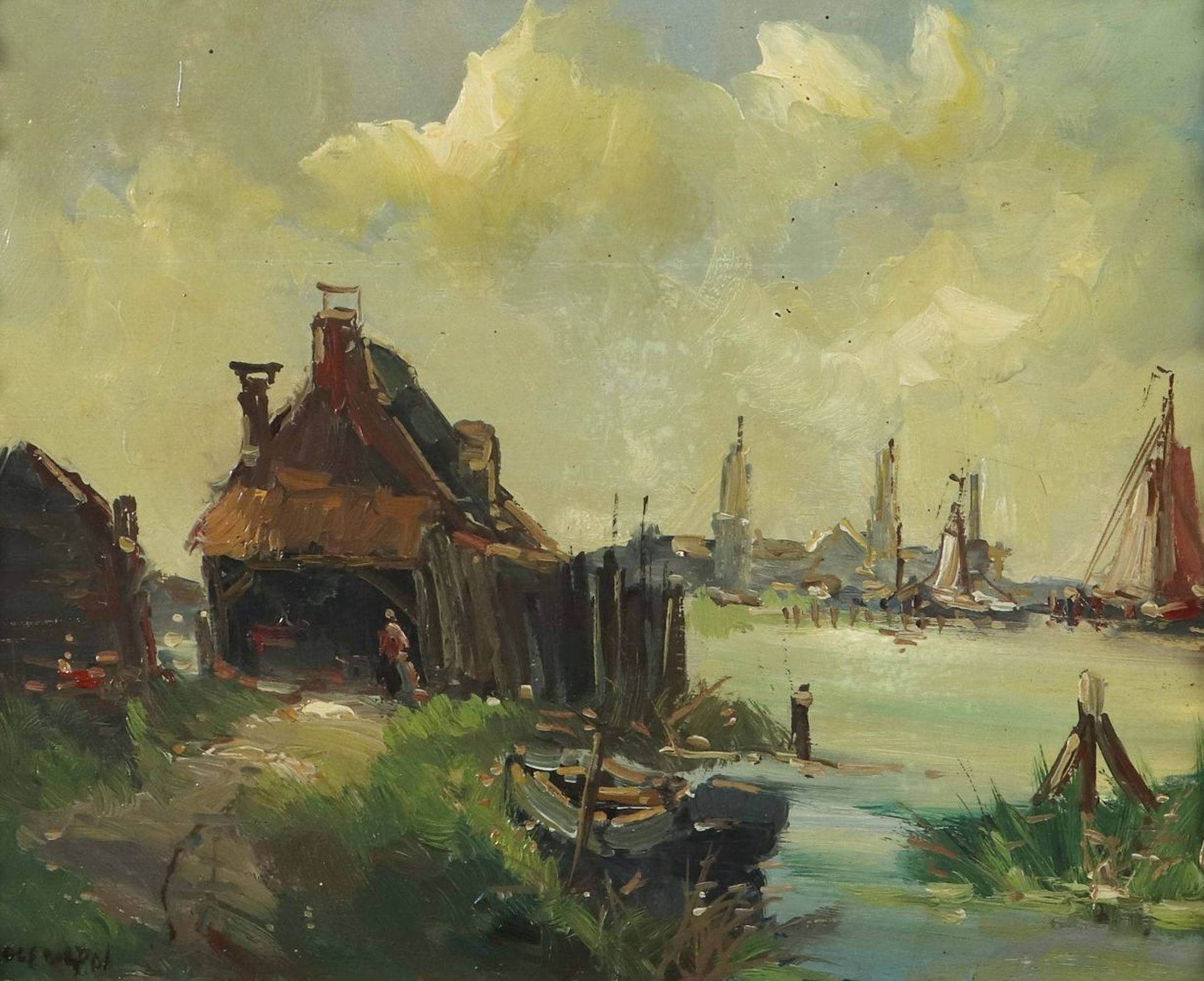 Louis van der Pol | Holländische Küstenlandschaft | MutualArt