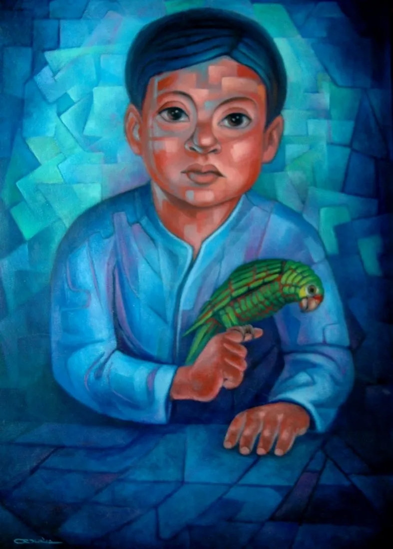 Carlos Orduna | Nino con perico | MutualArt