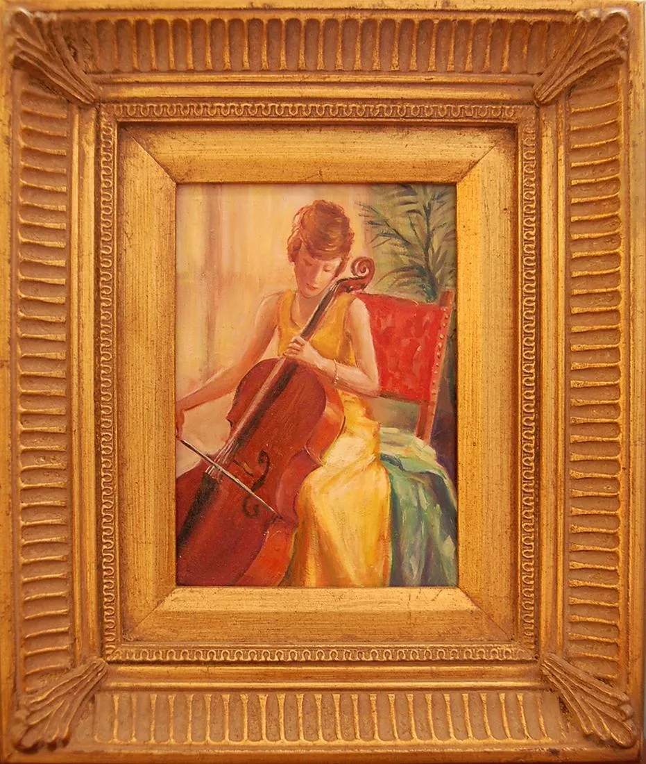 Monique Baudaux | The cellist | MutualArt