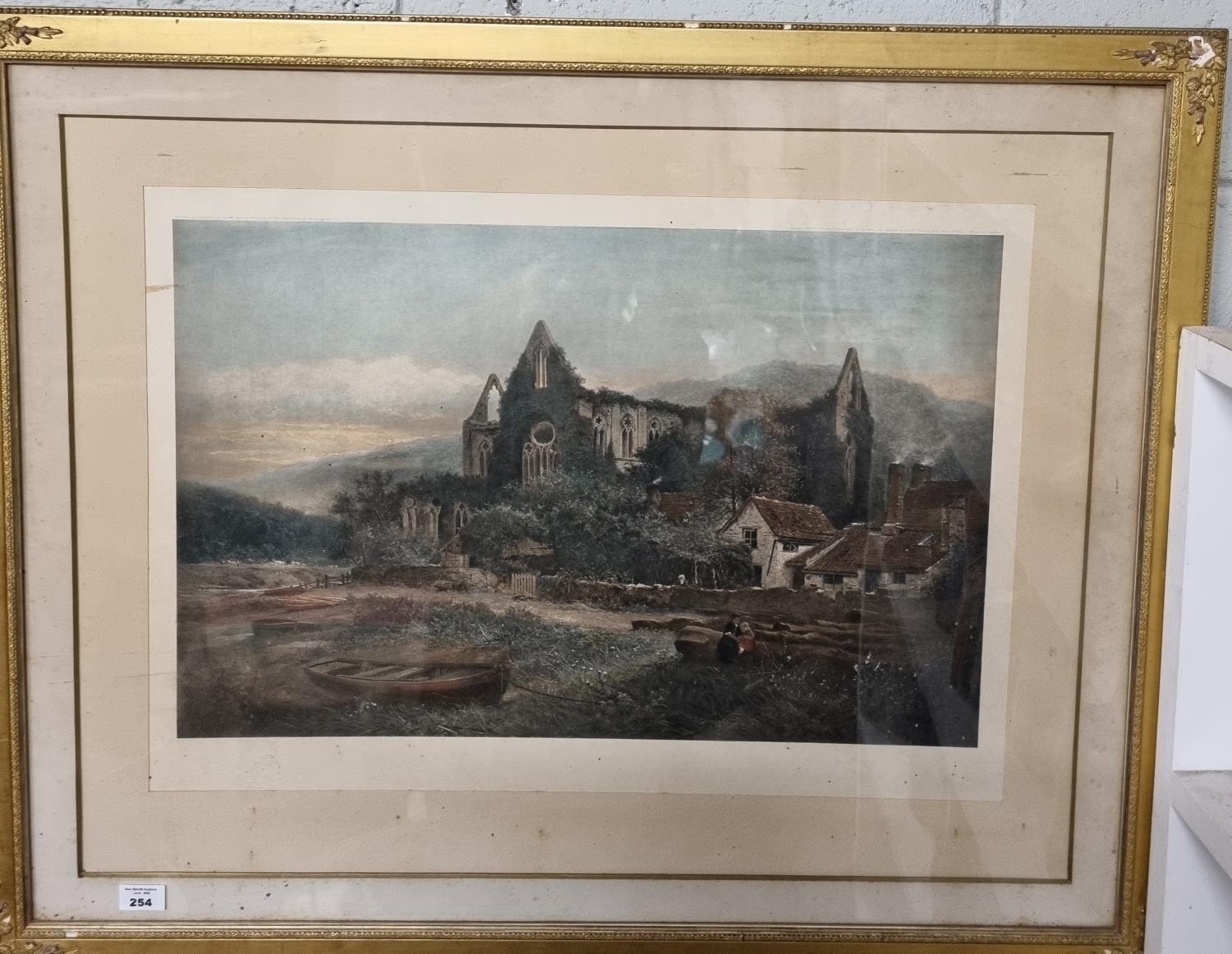 Tintern Abbey | A 19th Century coloured Engraving | MutualArt
