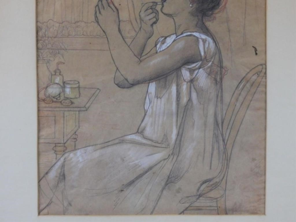 Charles Maurin | Lady at her toilette | MutualArt
