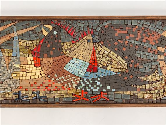 Raymond Gallucci | Abstracted roosters | MutualArt