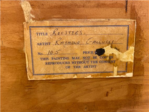 Raymond Gallucci | Abstracted roosters | MutualArt