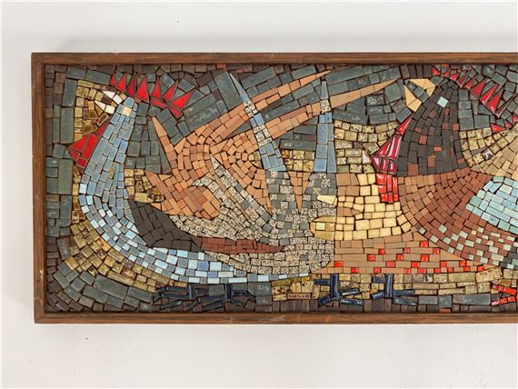 Raymond Gallucci | Abstracted roosters | MutualArt