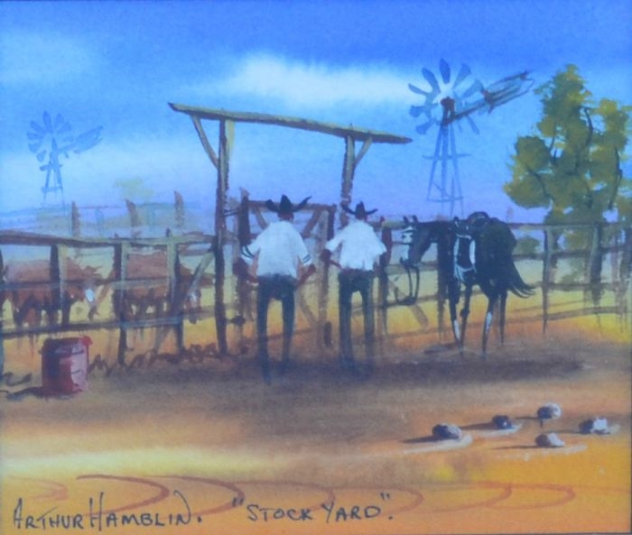 Arthur Hamblin | In Green and Stockyard | MutualArt