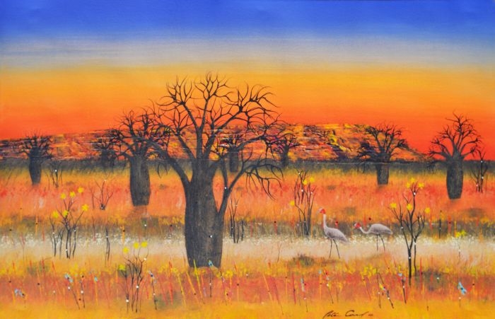 Peter Coad | Boabs - Pilbara Morning, | MutualArt