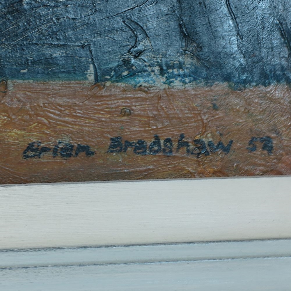 Brian Bradshaw | Standing female nude in an interior (1957) | MutualArt