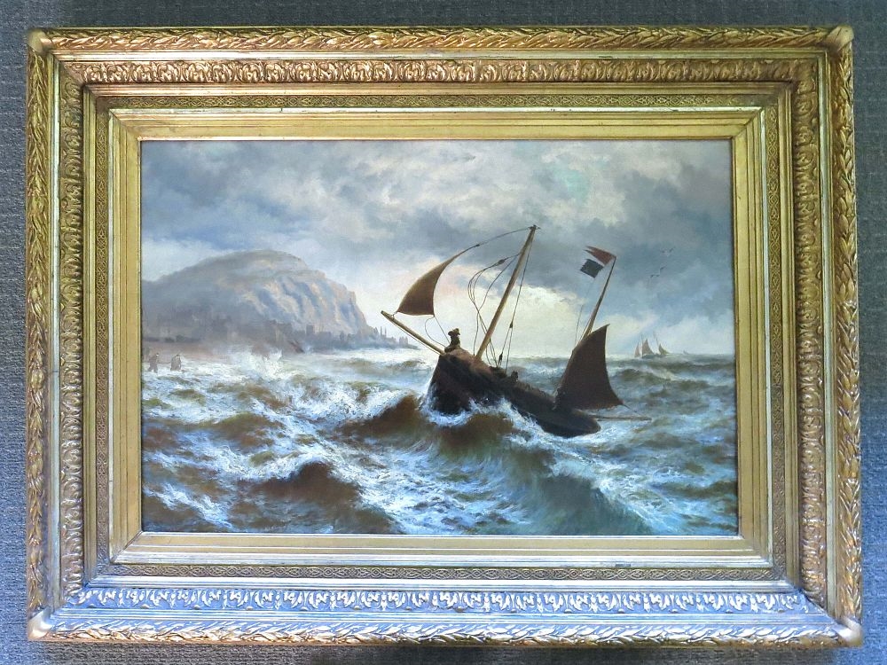 Thomas Rose Miles | Fishing boat in a heavy swell | MutualArt
