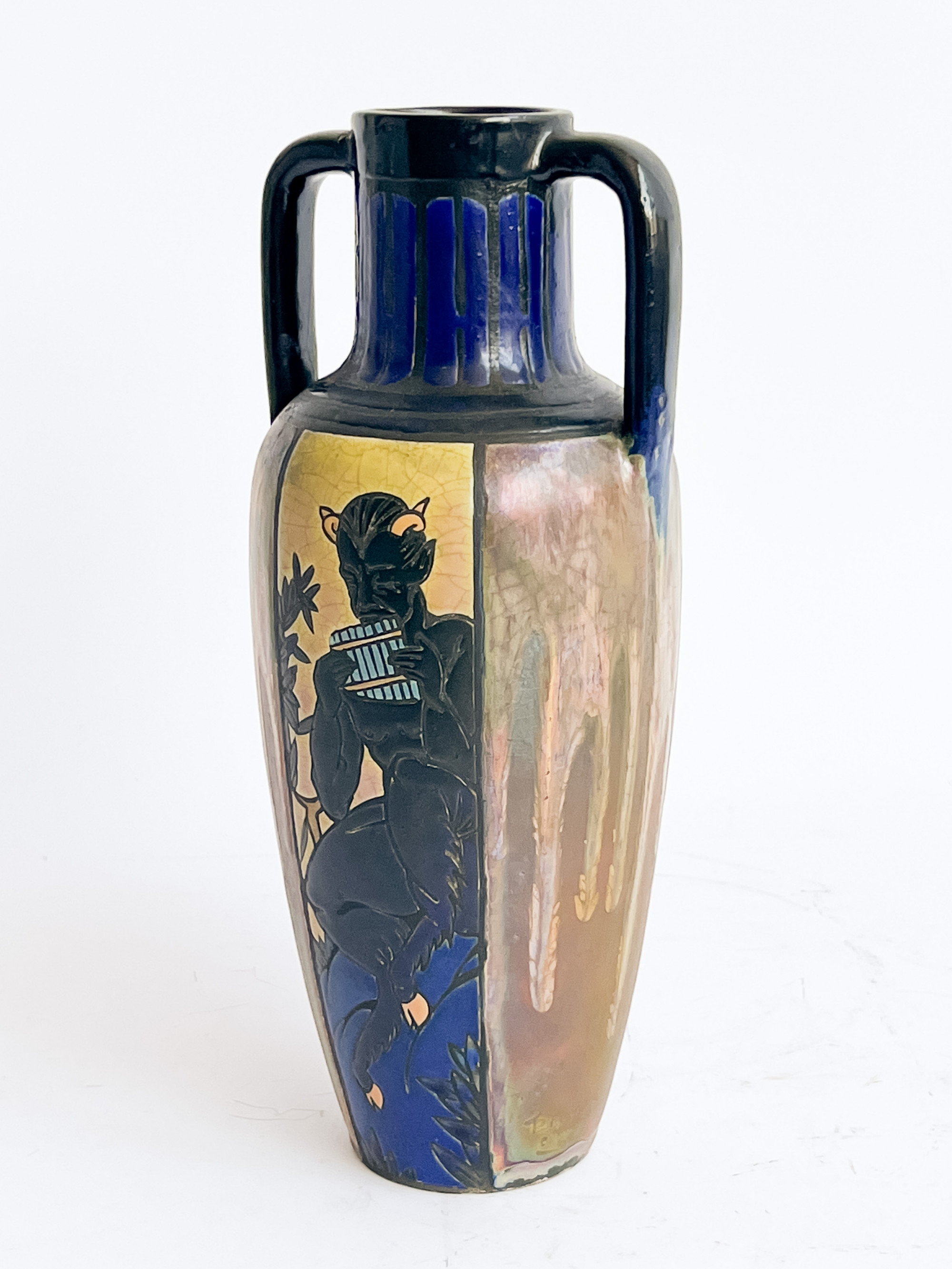 Jean Barol | 'Satyr' Vase | MutualArt