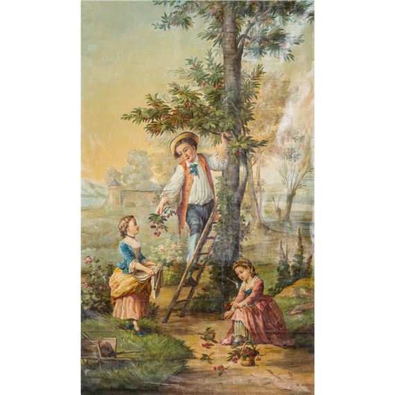 Italian School, 19th Century | The cherry pickers (19th Century ...