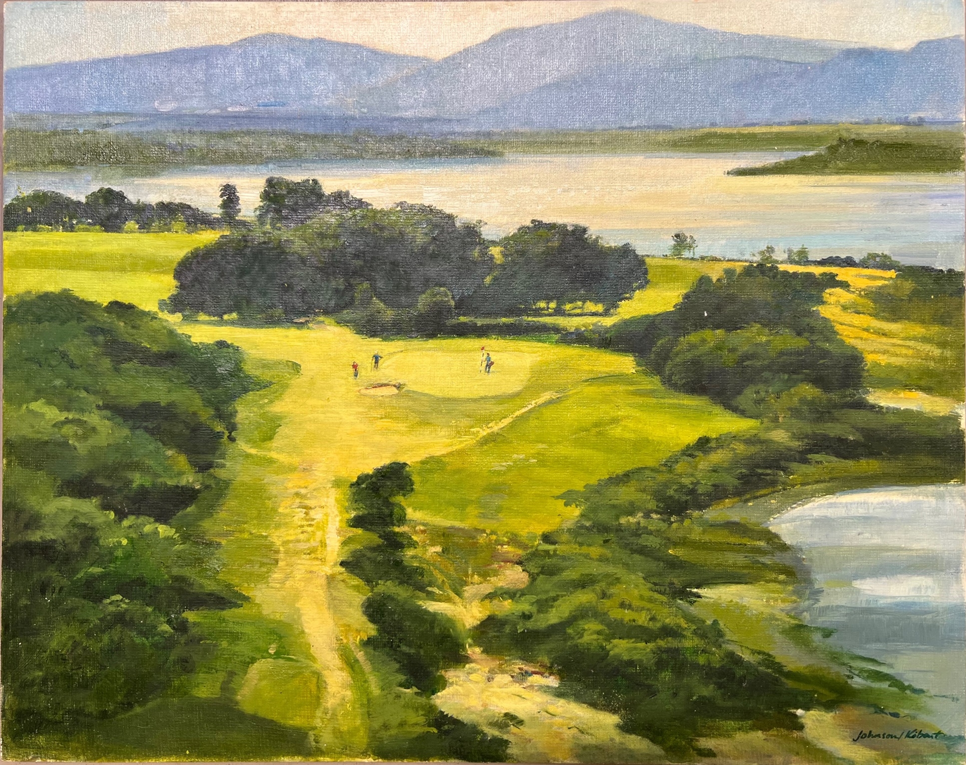Ken Johnson | Set of six golf course calendar concept artworks | MutualArt