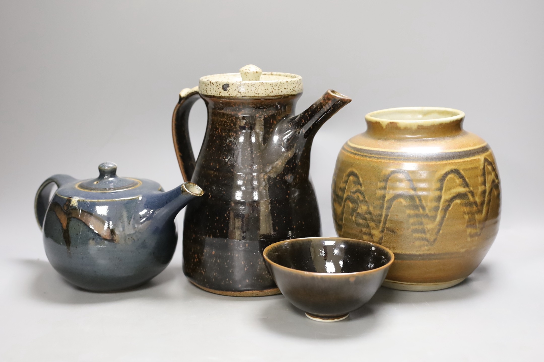 Geoffrey Whiting | A studio pottery teapot and coffee pot | MutualArt