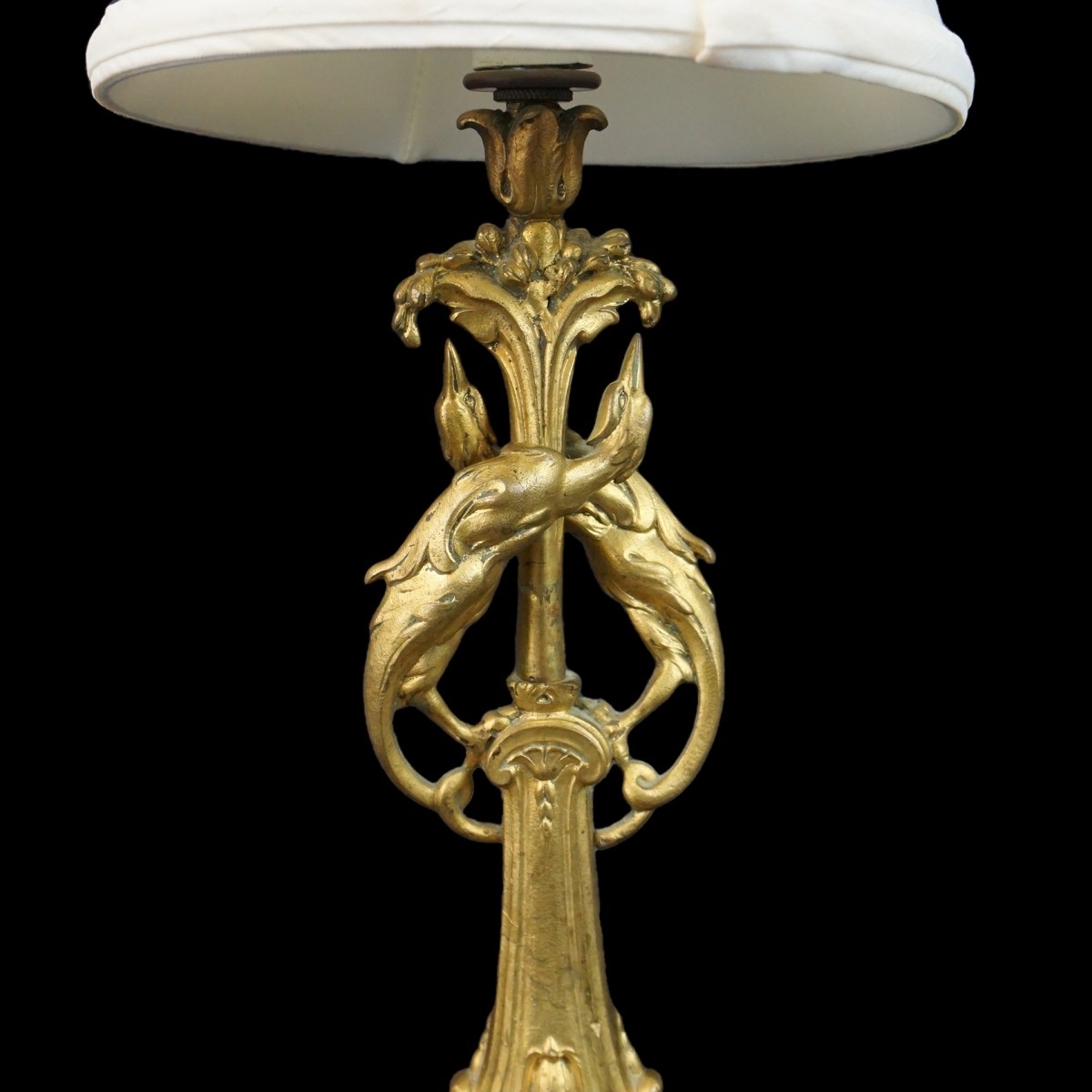 George Van de Voorde | Art Nouveau Style Gilt Bronze Lamp | MutualArt