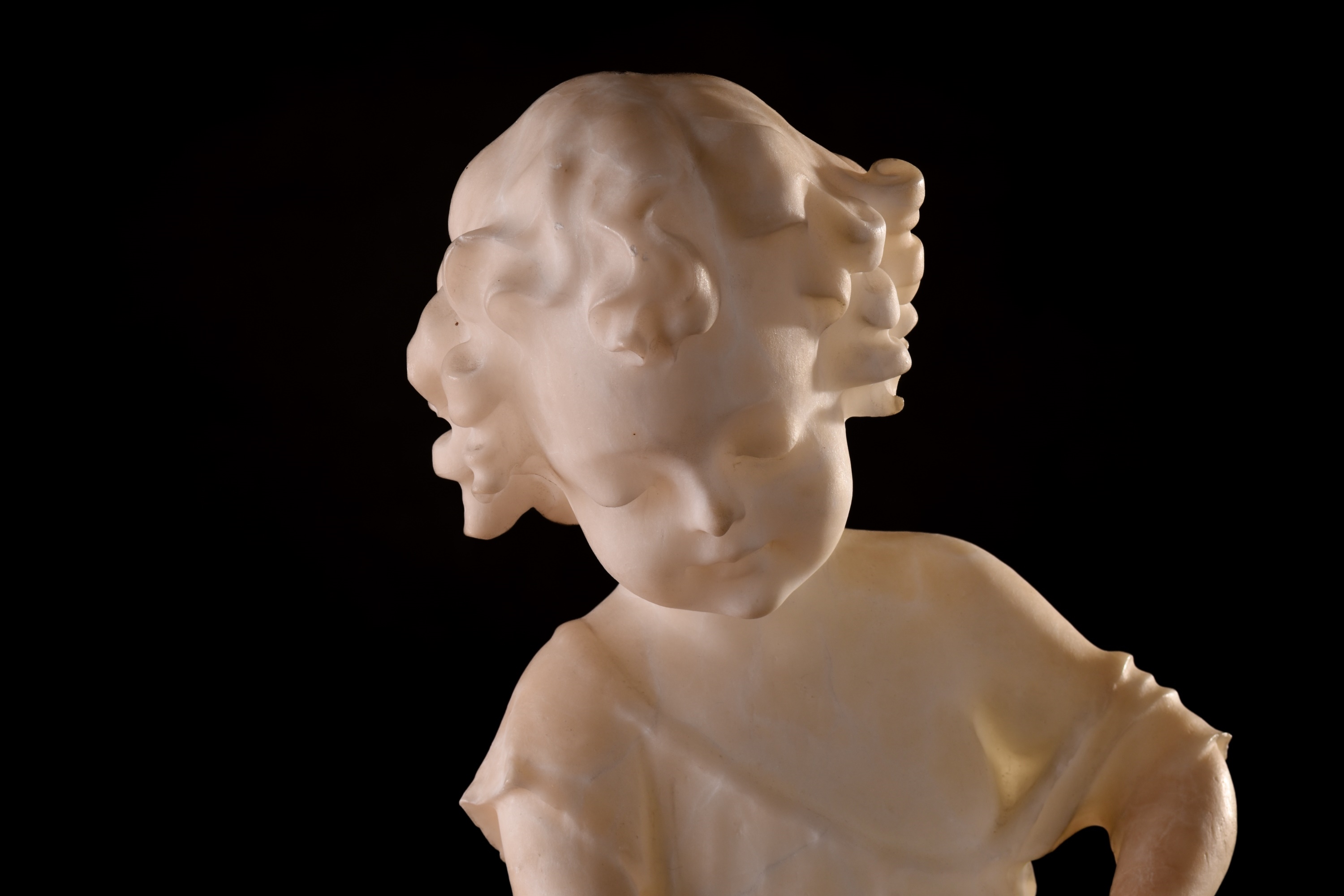 Antonio Frilli | A late19th-century carved alabaster sculpture of a ...