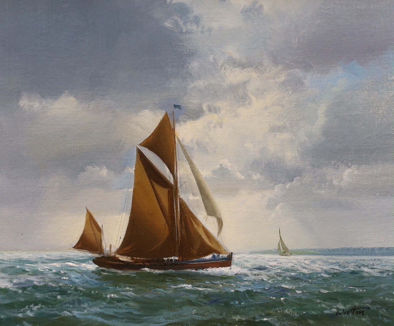 Frank Wootton | Thames barge (1986) | MutualArt