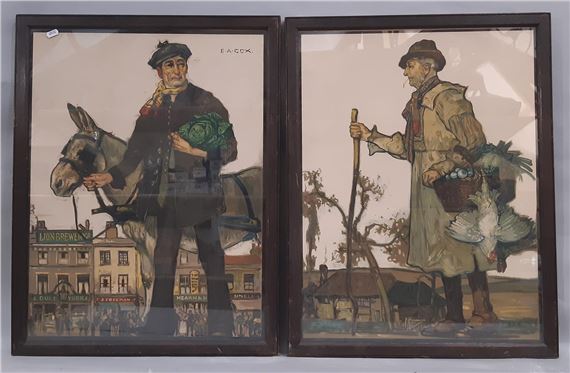 Elijah Albert Cox | The Yokel; The Coster | MutualArt