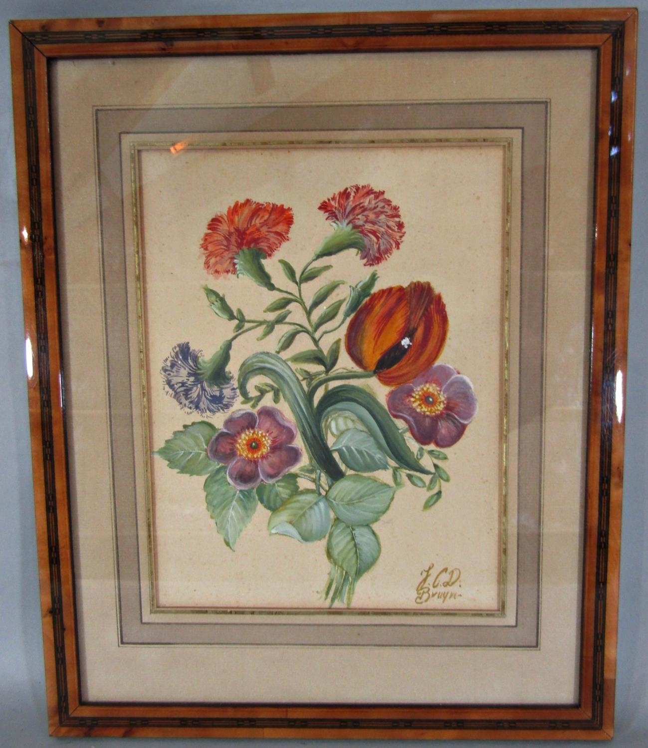 J. C. D. Bruyn | Still life with flowers | MutualArt