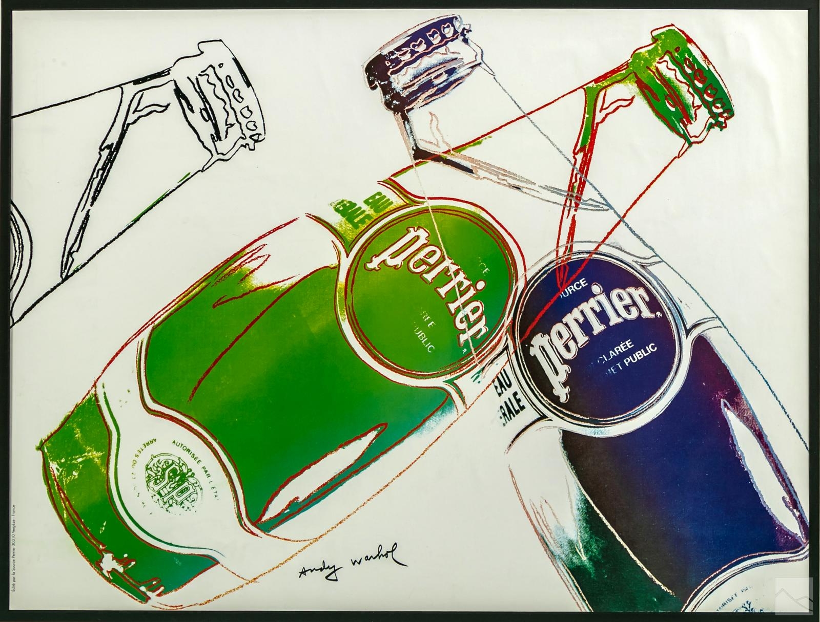 Andy Warhol | Perrier mineral water (Circa 1983) | MutualArt
