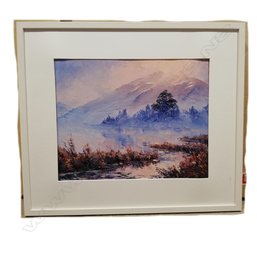 Richard Ponder | FROSTY MORNING LANDSCAPE, LAKE TE ANAU (1995) | MutualArt