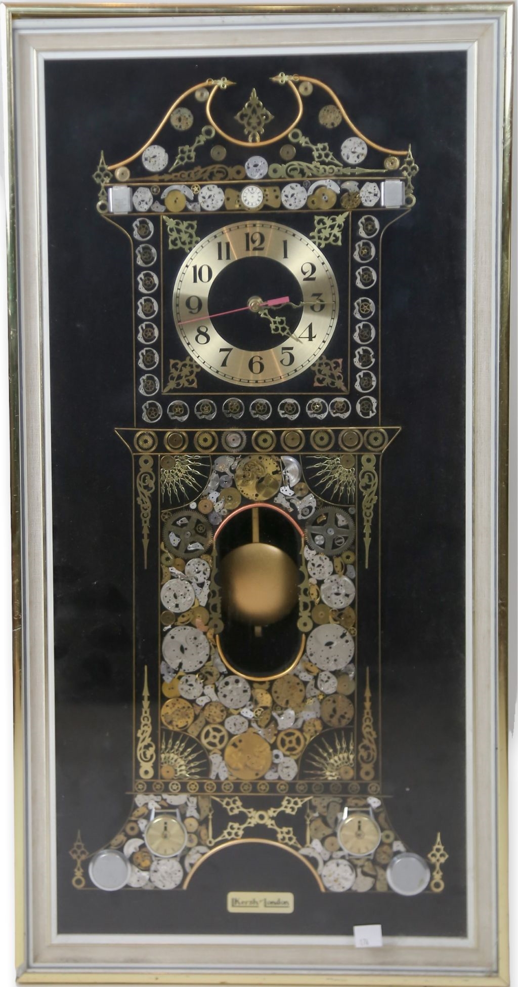 L. Kersh | A horological collage of a long case clock | MutualArt