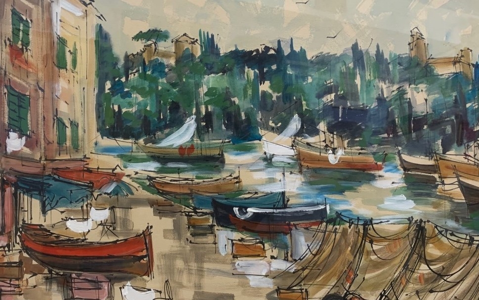 John Tookey | Harbour scene | MutualArt