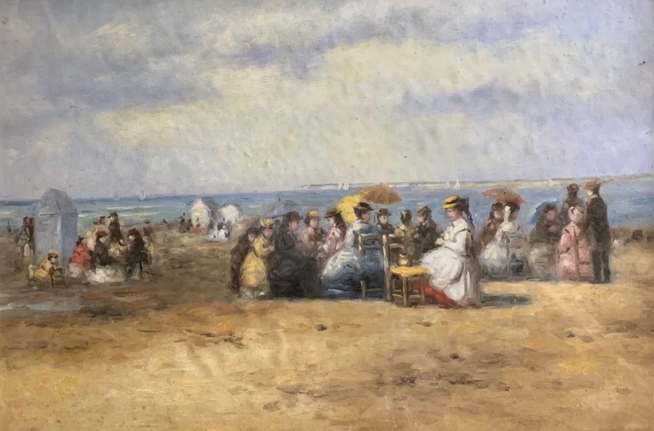 Eugène Louis Boudin | Beach at Trouville | MutualArt