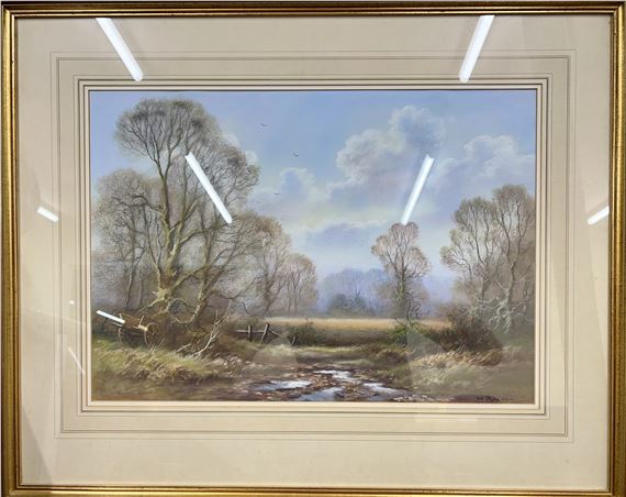 Wendy Reeves | Woodland surrounding an open field with an abandoned ...