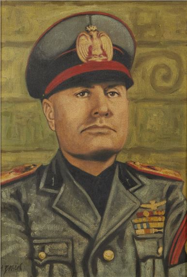 Hans Braun | Ritratto di Benito Mussolini. | MutualArt
