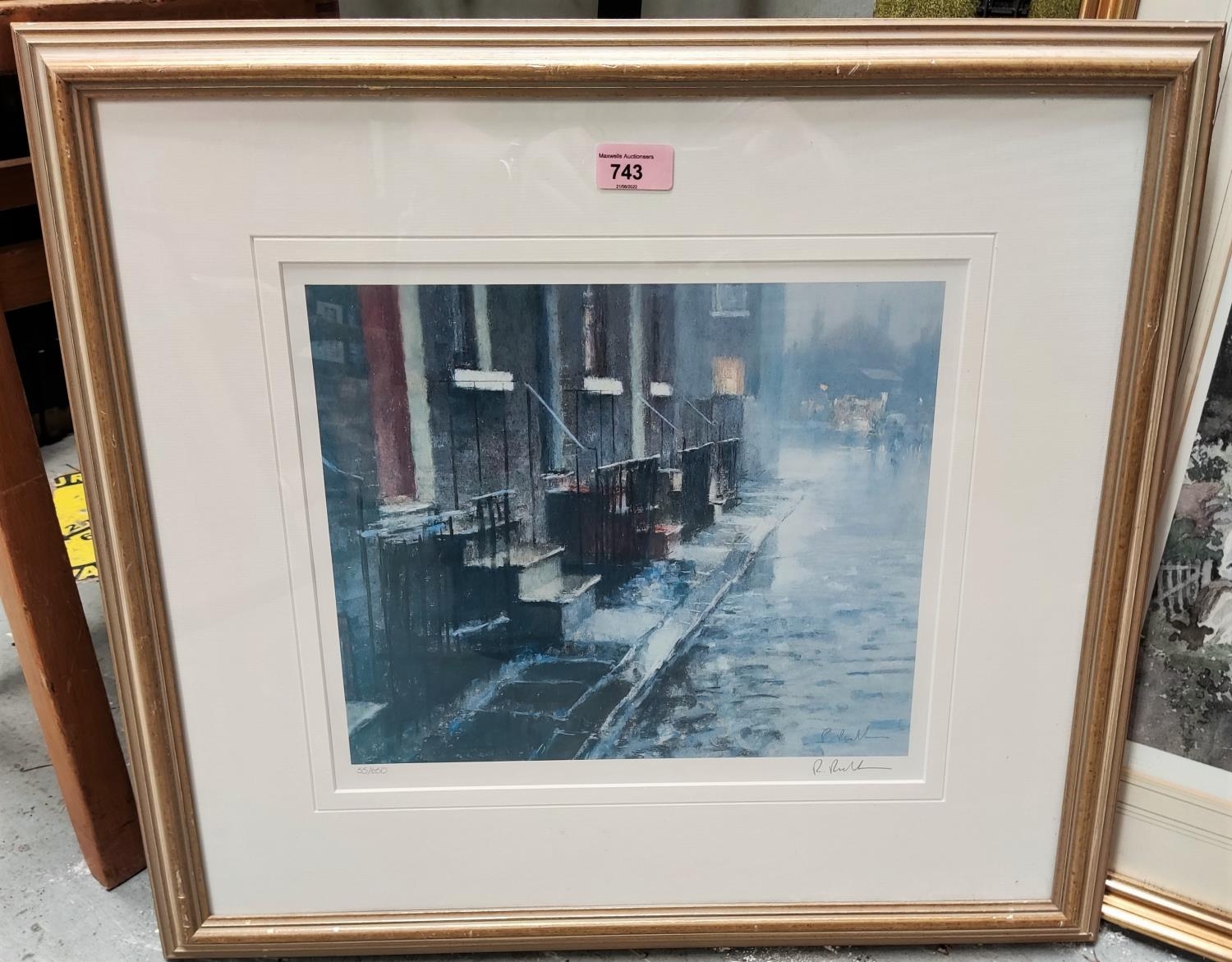 Robert Richardson | Limited edition print of a Northern street | MutualArt
