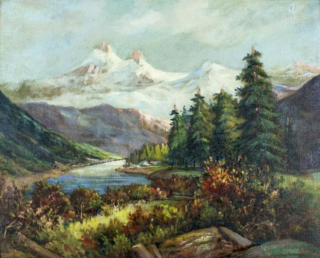 B. Shaw | Mountain Landscape (1939) | MutualArt