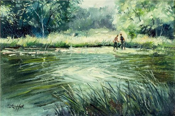 Michael Stoffa | Lake Landscape | MutualArt