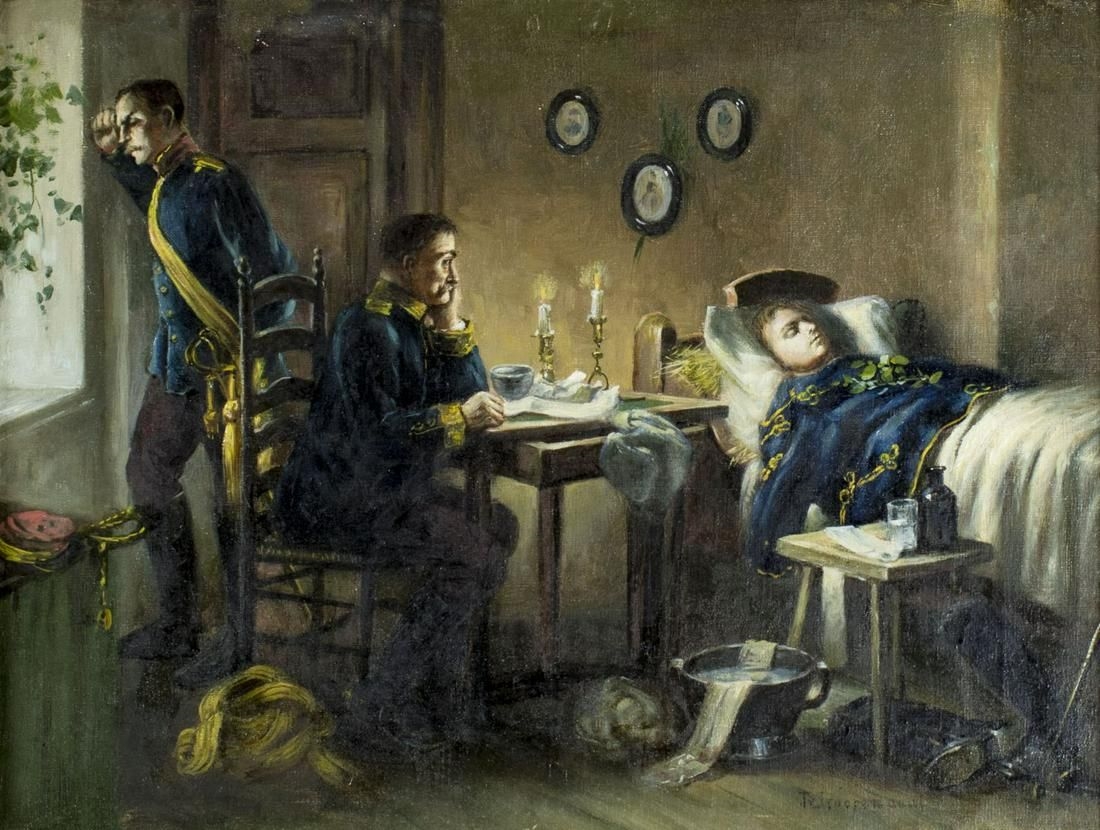 Ferdinand Stoopendael | Death of Napoleon Bonaparte | MutualArt