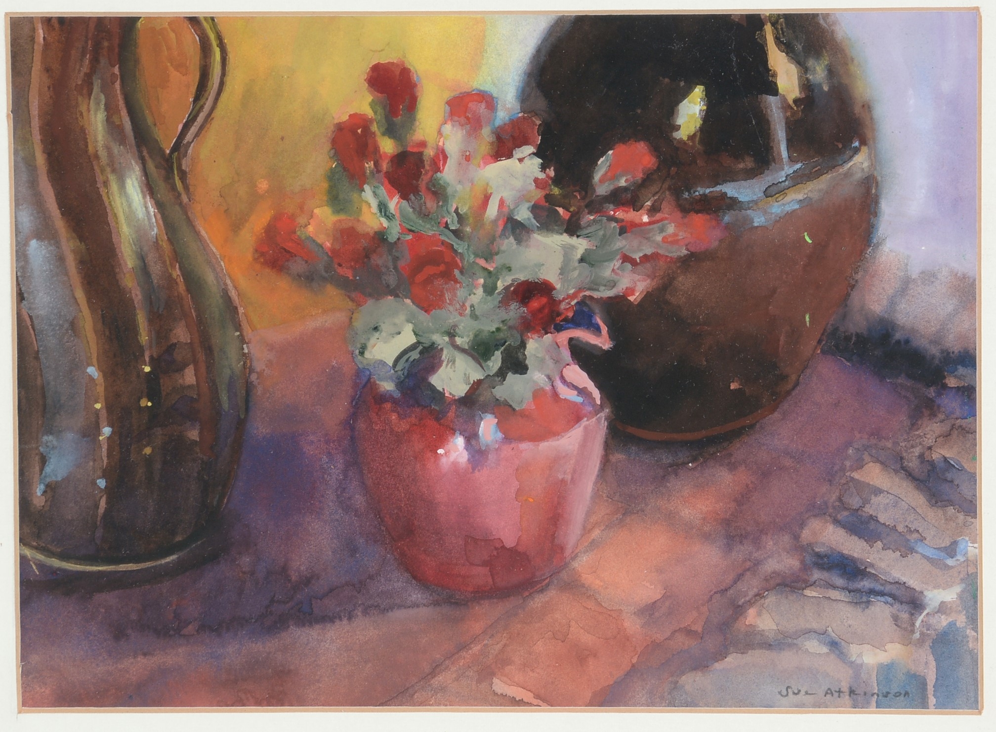 Sue Atkinson | Roses on the Hearth | MutualArt