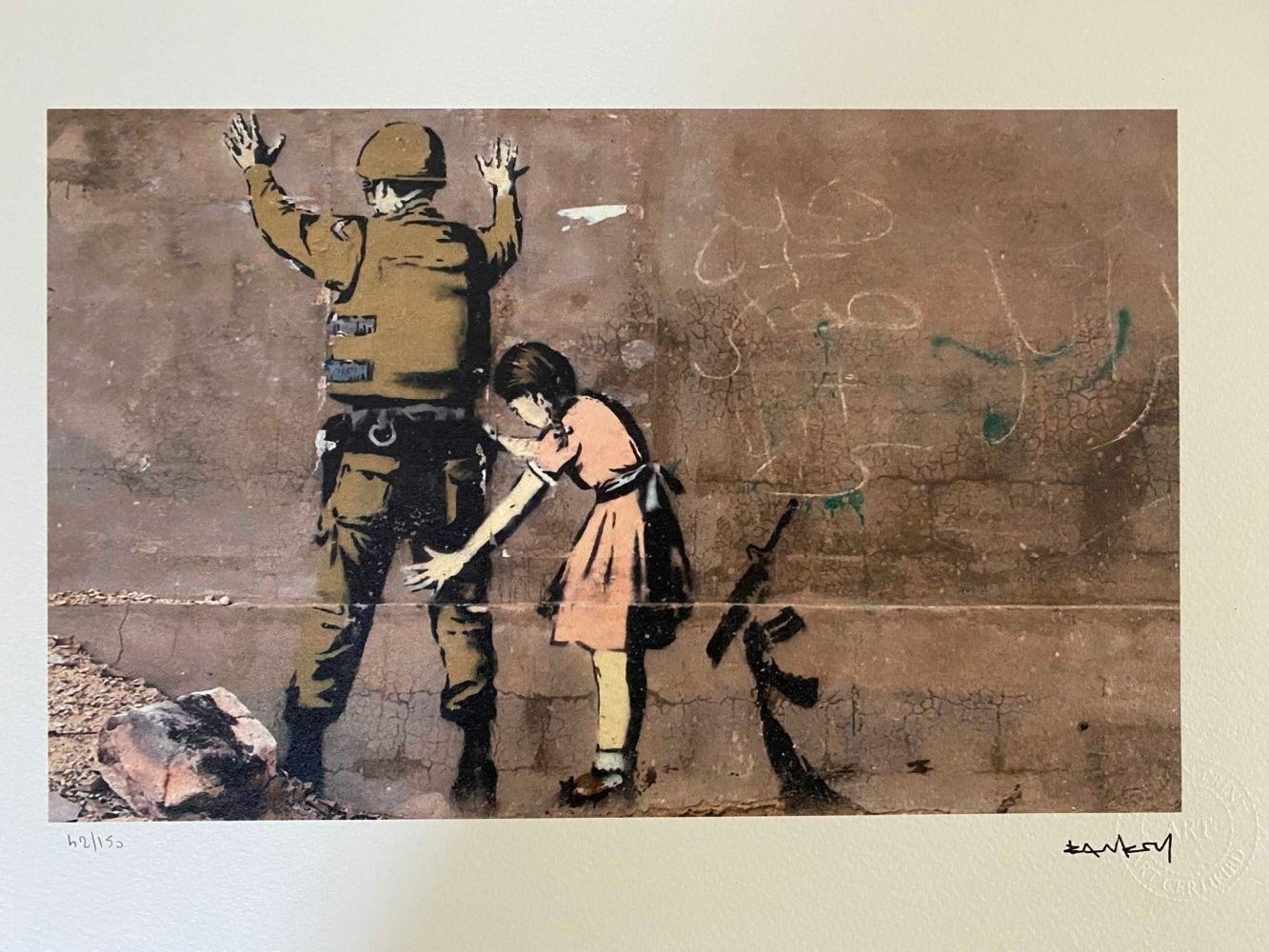 Banksy | Girl Frisking Soldier | MutualArt