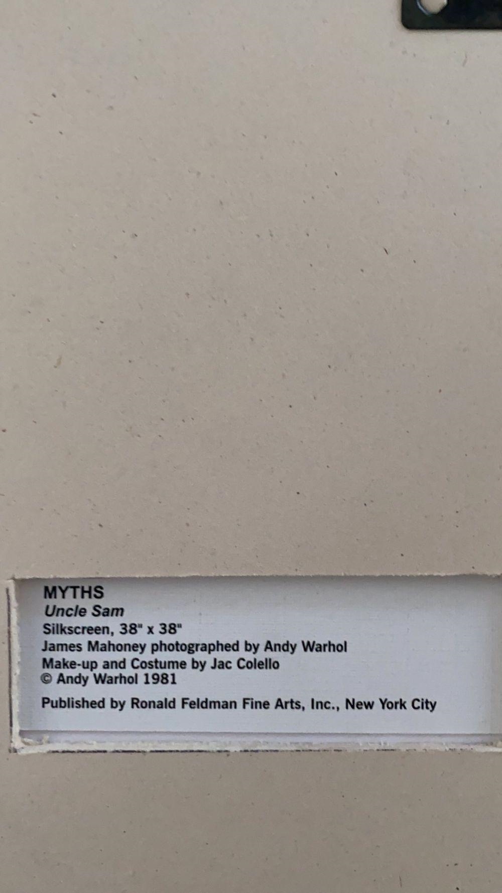 Andy Warhol | Myths. Uncle Sam (1981) | MutualArt