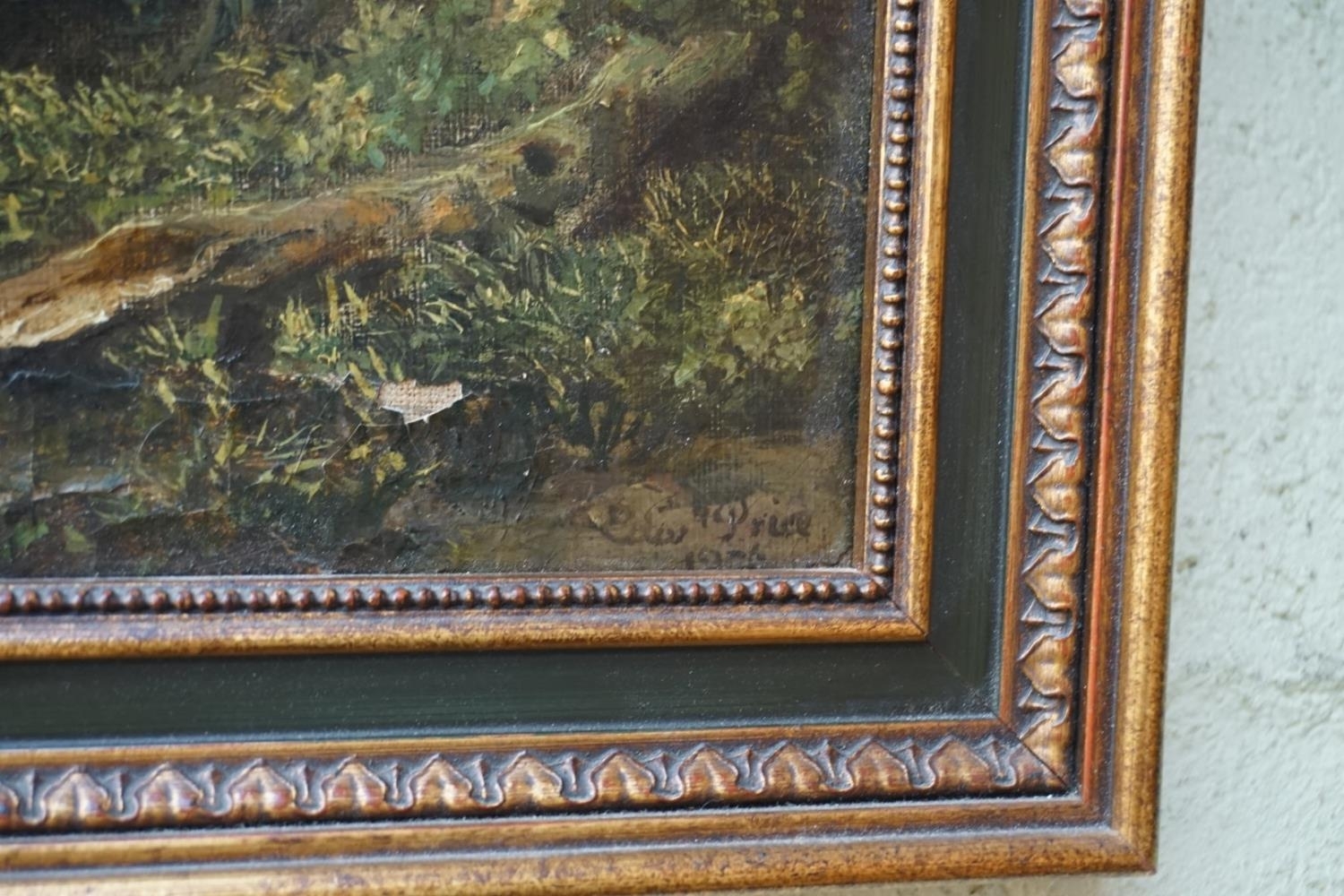 Edward Price | an angler by a waterfall (1876) | MutualArt