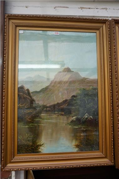 B. Ward | cattle in a highland landscape | MutualArt